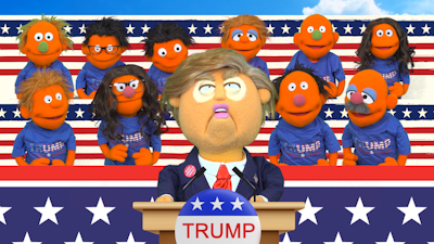 Order a personalised video from Donald Trump Puppet