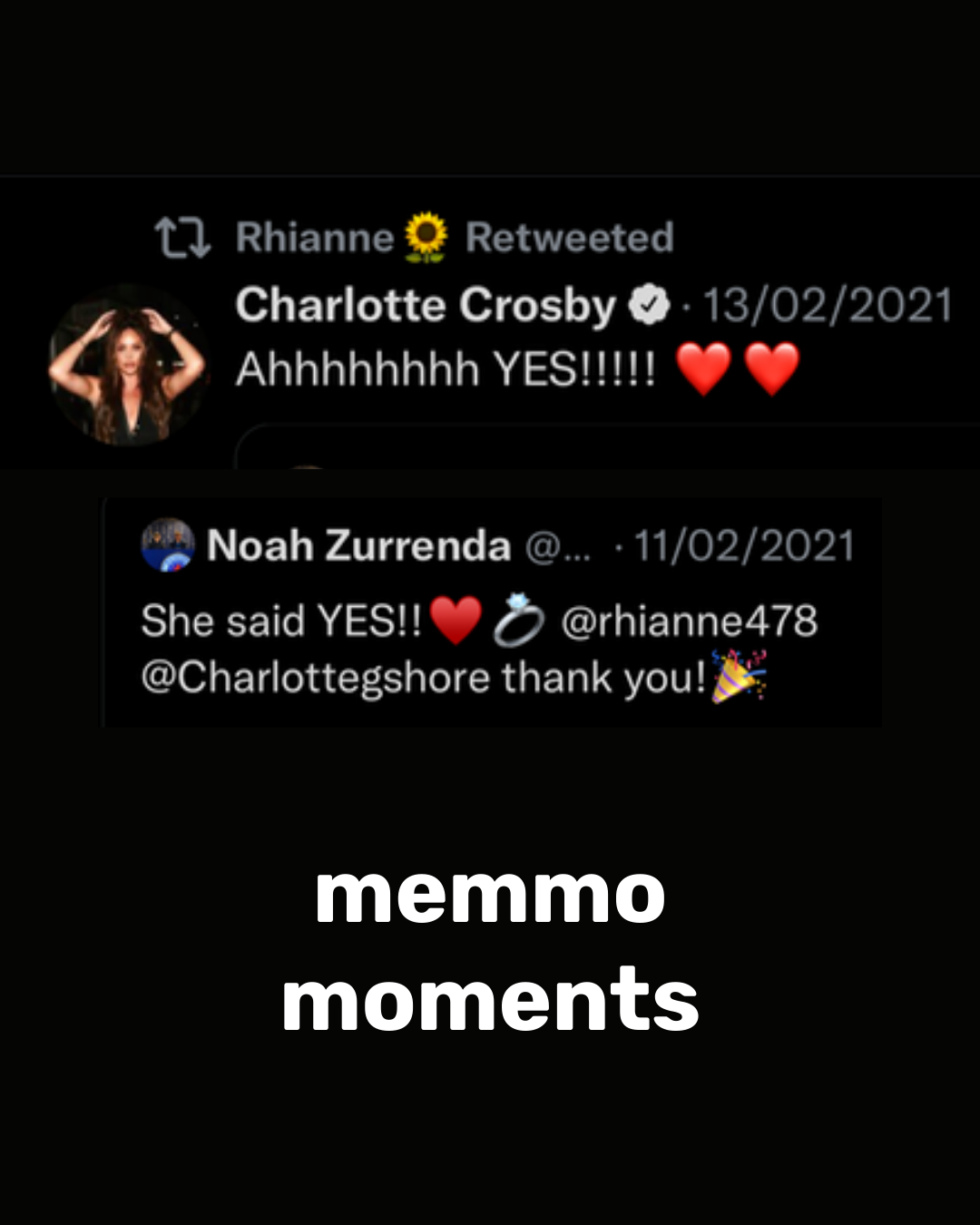 memmo moments - A proposal with Charlotte Crosby - Blog - memmo